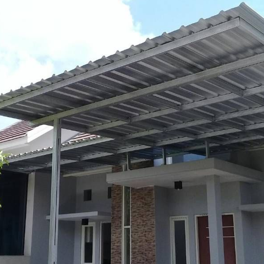 Inspirasi Model Kanopi Baja Ringan Minimalis Modern Terbaru