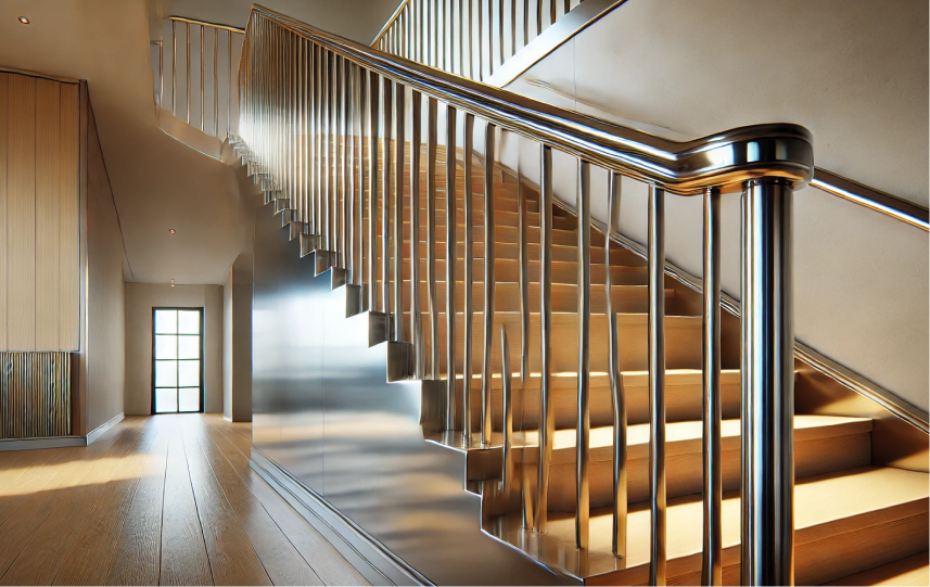 Railing Tangga Stenlis Mewah: Sentuhan Elegan untuk Interior Anda
