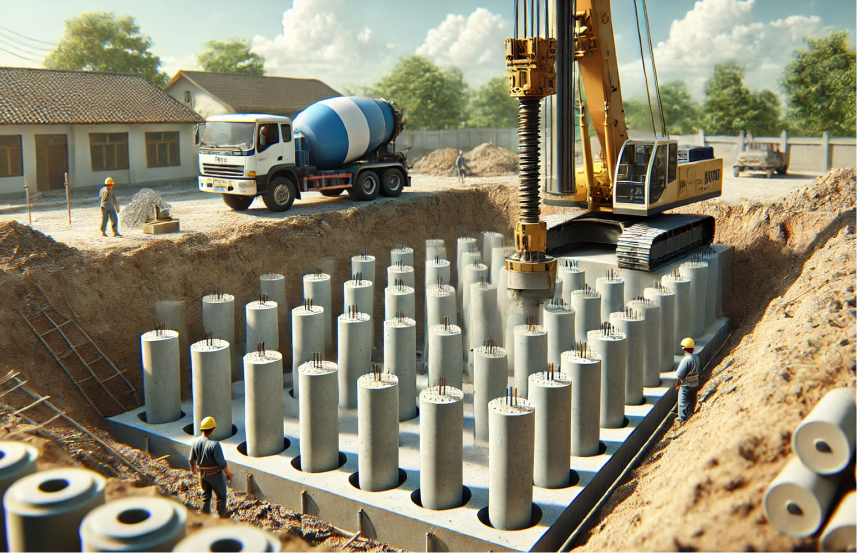 Pondasi Tiang Pancang | Jenis, Cara Pembuatan, Ukuran, dan Kelebihan