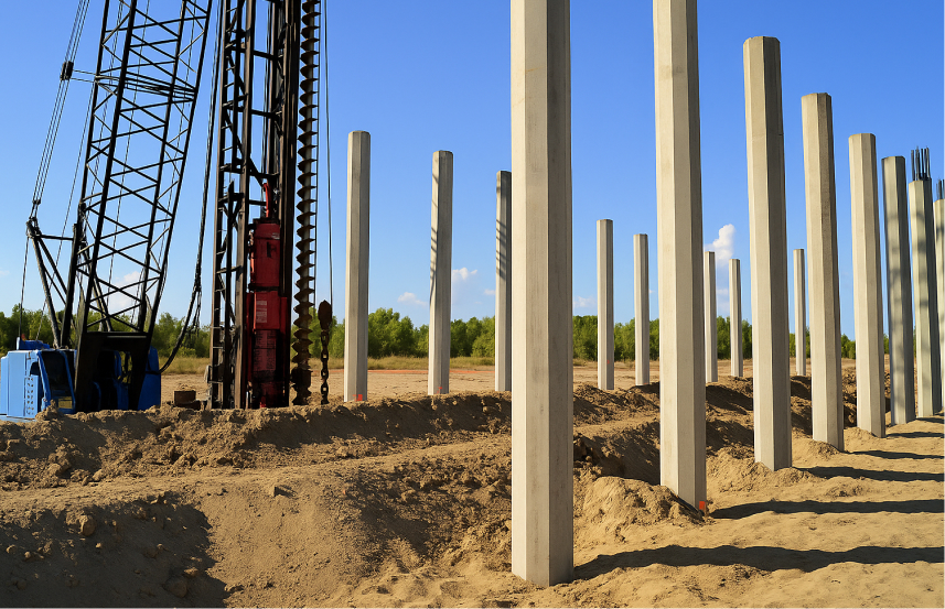 Pondasi Tiang Pancang | Jenis, Cara Pembuatan, Ukuran, dan Kelebihan