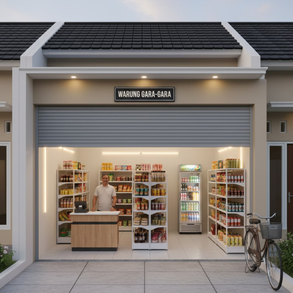 Inspirasi Desain Warung Kecil Depan Rumah